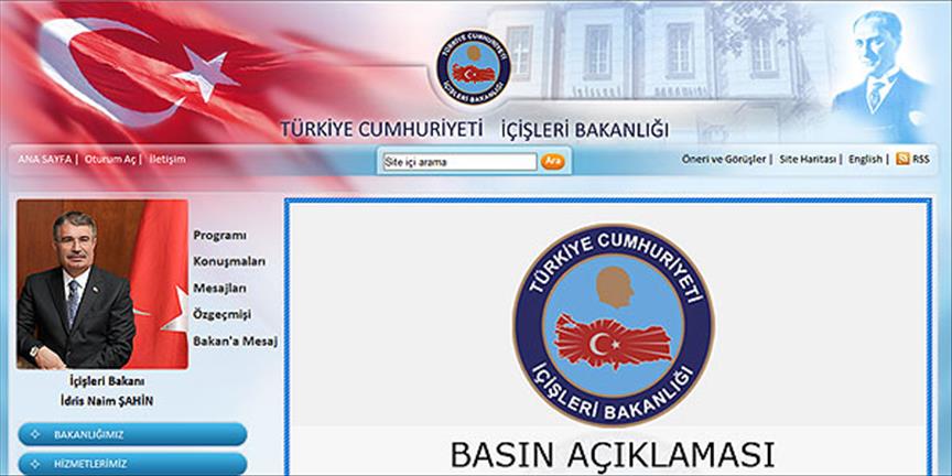 İçişleri'nin internet sitesi yenilendi