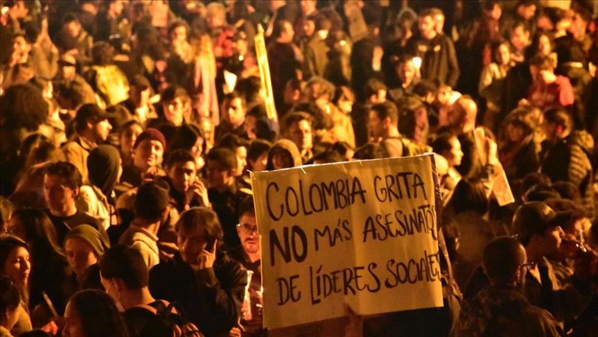 Colombia: violencia contra líderes sociales tiene varios rostros