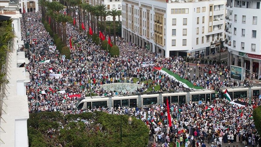 Thousands gather in pro-Palestine Morocco rallies to oppose ...