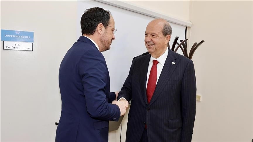 Turkish Republic of Northern Cyprus president, Greek Cypriot leader ...