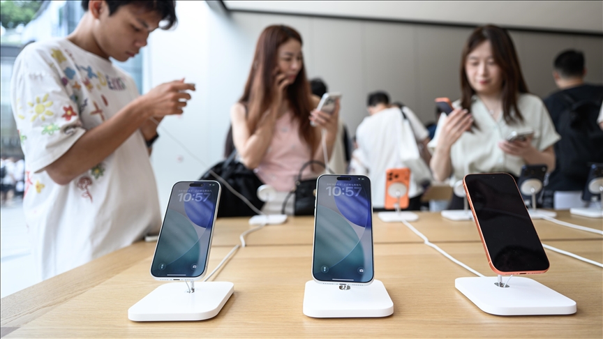Apple shares close at record high after report of strong iPhone 17 ...