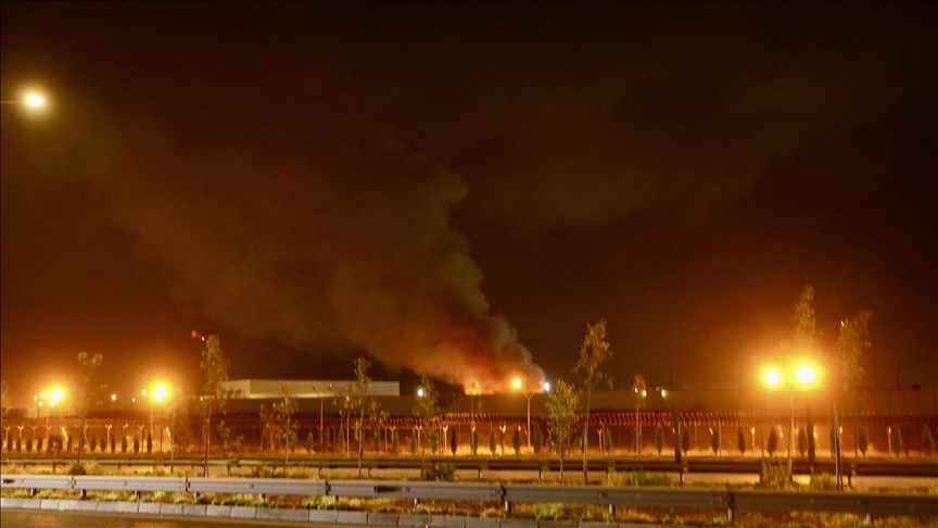 Drone attack sparks fire near Erbil airport in northern Iraq