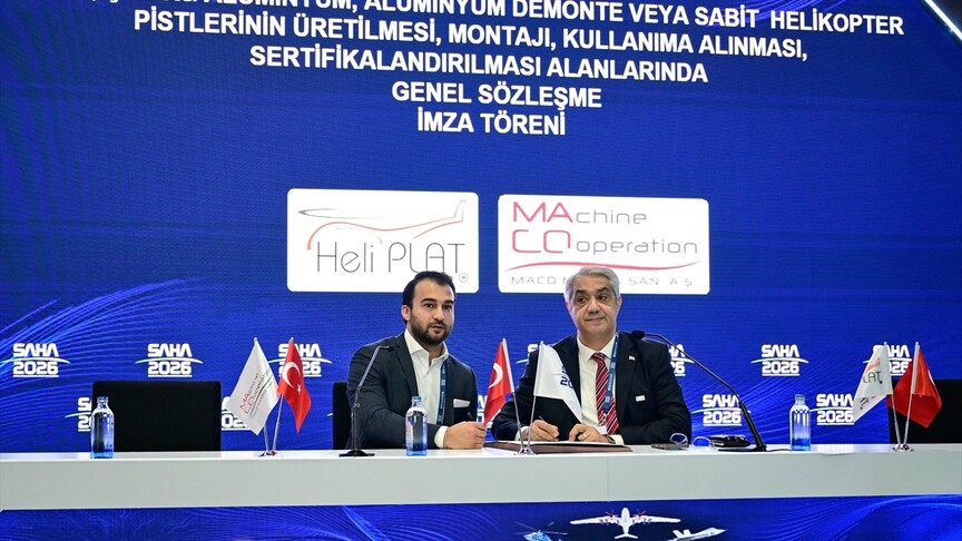 Hava taşımacılığına katkı sağlayacak sözleşmenin imzaları SAHA 2026'da ...