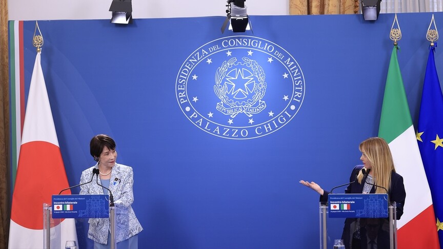 Italy, Japan leaders meet in Rome to deepen strategic partnership