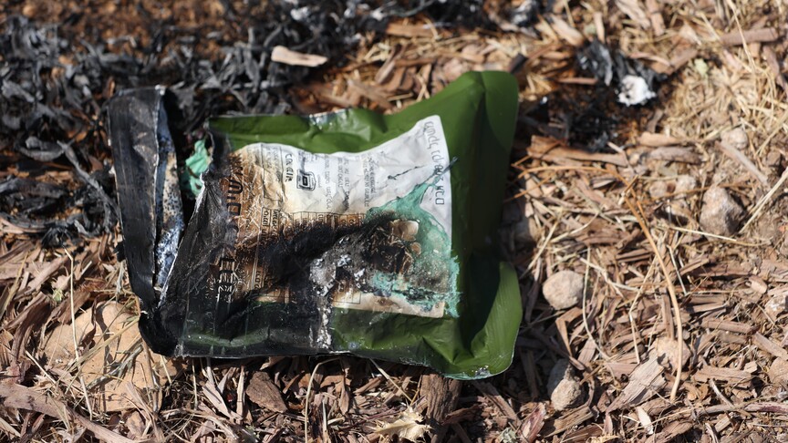 View of the destruction following an Israeli ground operation and ...