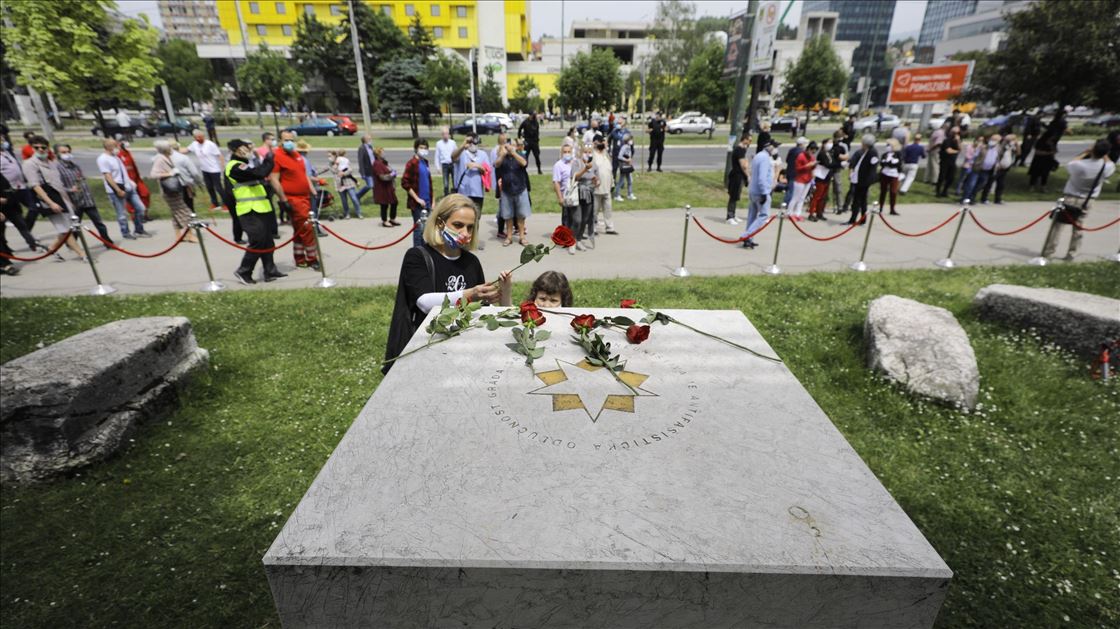 Bleiburg mass protested by anti-fascism demonstrators in Sarajevo