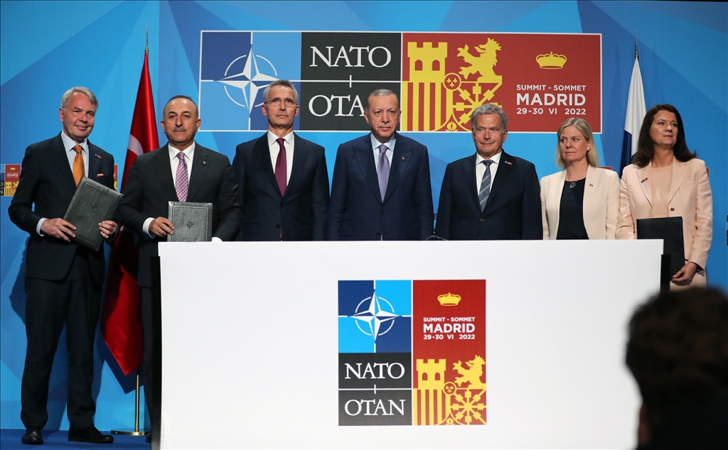 Turkiye, Sweden, Finland sign memorandum on Nordic countries' NATO bids