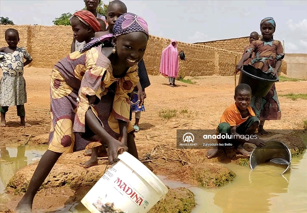 Walking kilometers to access clean water in Nigeria's Kano