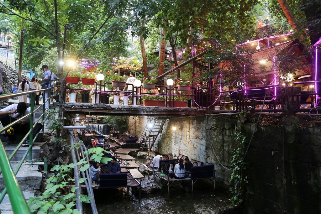 Tehran residents spend time in Darband amid regional tensions