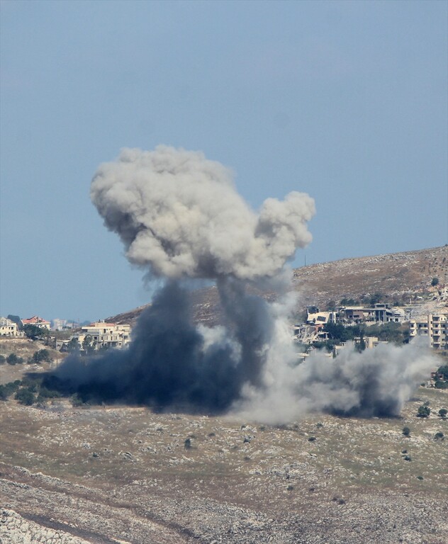 Smoke rises after airstrike in southern Lebanon