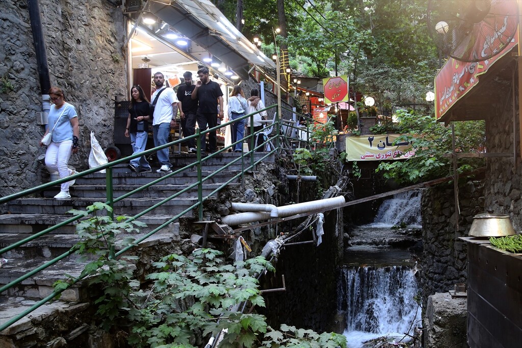 Tehran residents spend time in Darband amid regional tensions