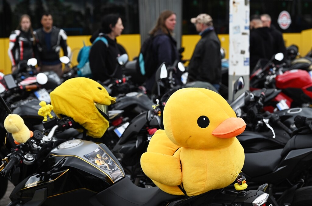 Bikers rally for road safety in Berlin